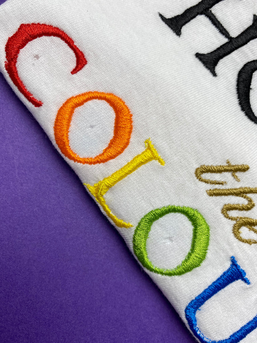 PRACTICALLY IMPERFECT - Medium White HOIST THE COLOURS – Wish Upon Threads